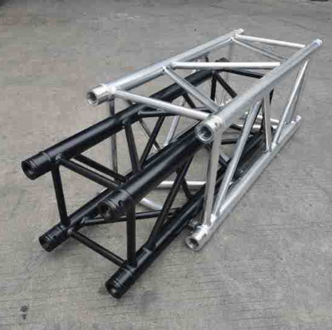 Black Silver Aluminum Truss Stage Light Frame , High Strength Aluminum ...